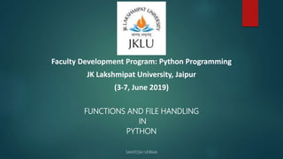 Functions in python | PPT