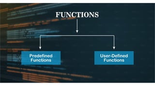 Functions in Python and its types for beginners | PPT