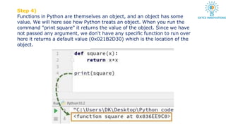 INTRODUCTION TO PYTHON PROGRMMING AND FUNCTIONS | PPT