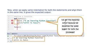 INTRODUCTION TO PYTHON PROGRMMING AND FUNCTIONS | PPT