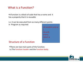 Functions in python | PPTX