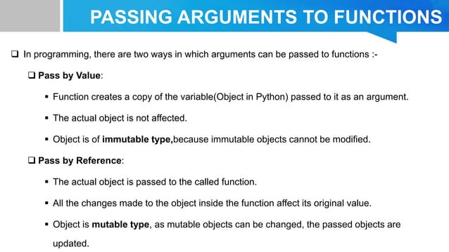 Functions in python slide share | PPTX