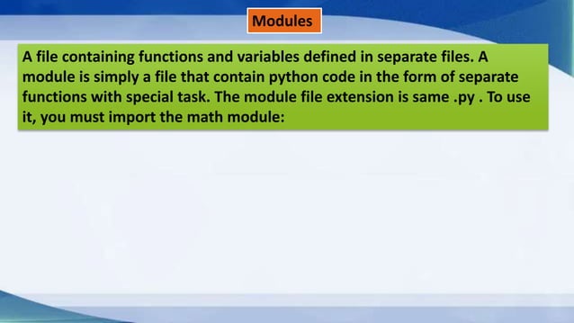 INTRODUCTION TO FUNCTIONS IN PYTHON | PPTX