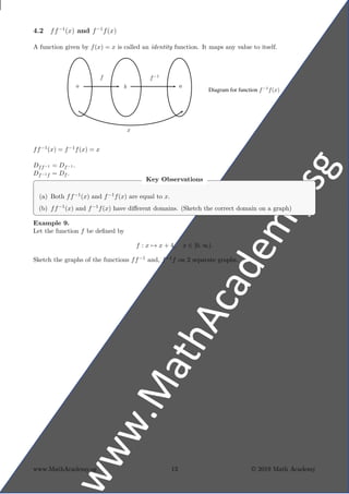 Functions JC H2 Maths | PDF