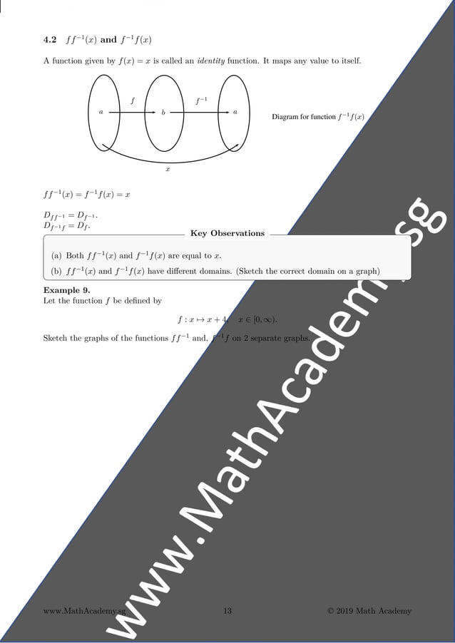 Functions JC H2 Maths | PDF | Physics | Science