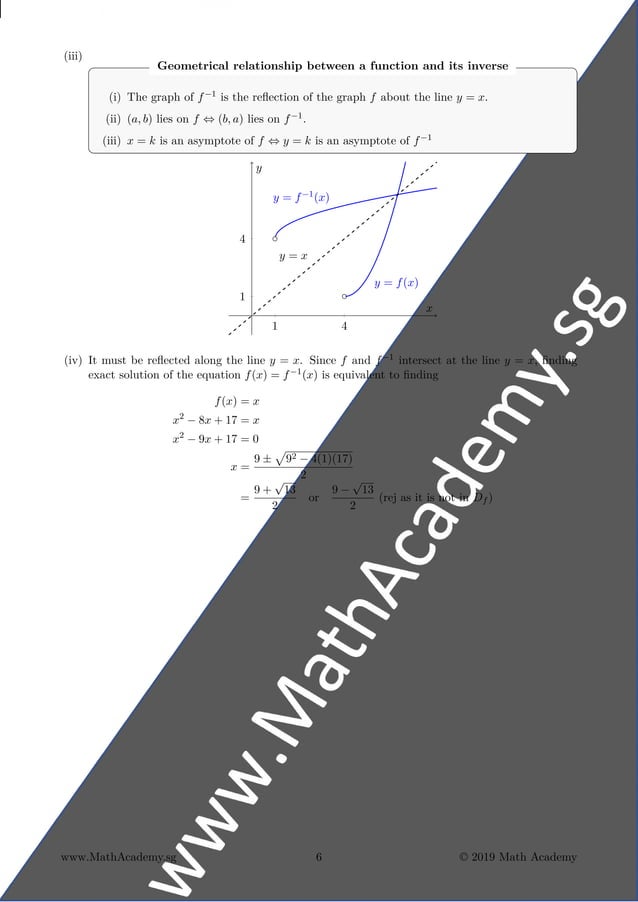 Functions JC H2 Maths | PDF | Physics | Science