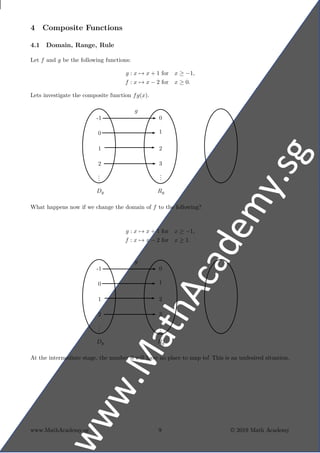 Functions JC H2 Maths | PDF