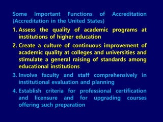 Functions of Accreditation Council | PPT