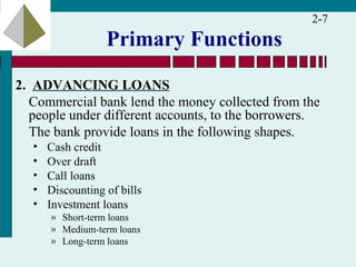 Functions of a commercial bank | PPT