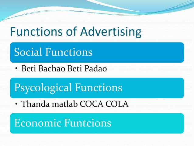 Functions of advertising and Objectives of advertising | PPTX ...