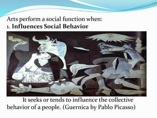 Functions of art | PPTX