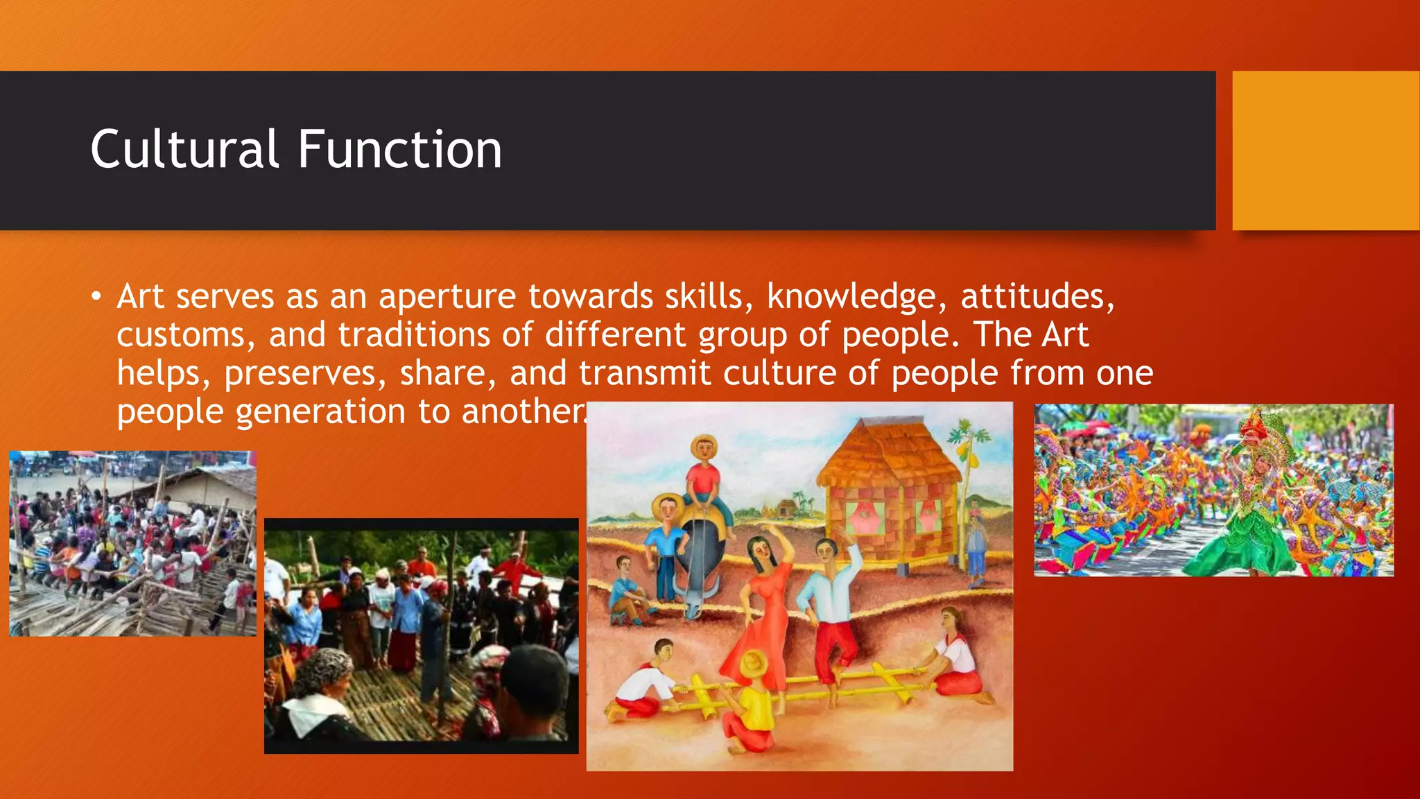 Functions of art | PPTX