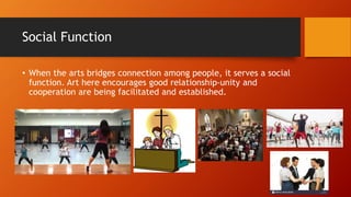 Functions of art | PPTX