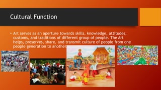 Functions of art | PPTX