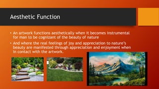 Functions of art | PPTX