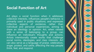Functions of Art and its Subject and Content.pptx | Modern Art | Fine Art
