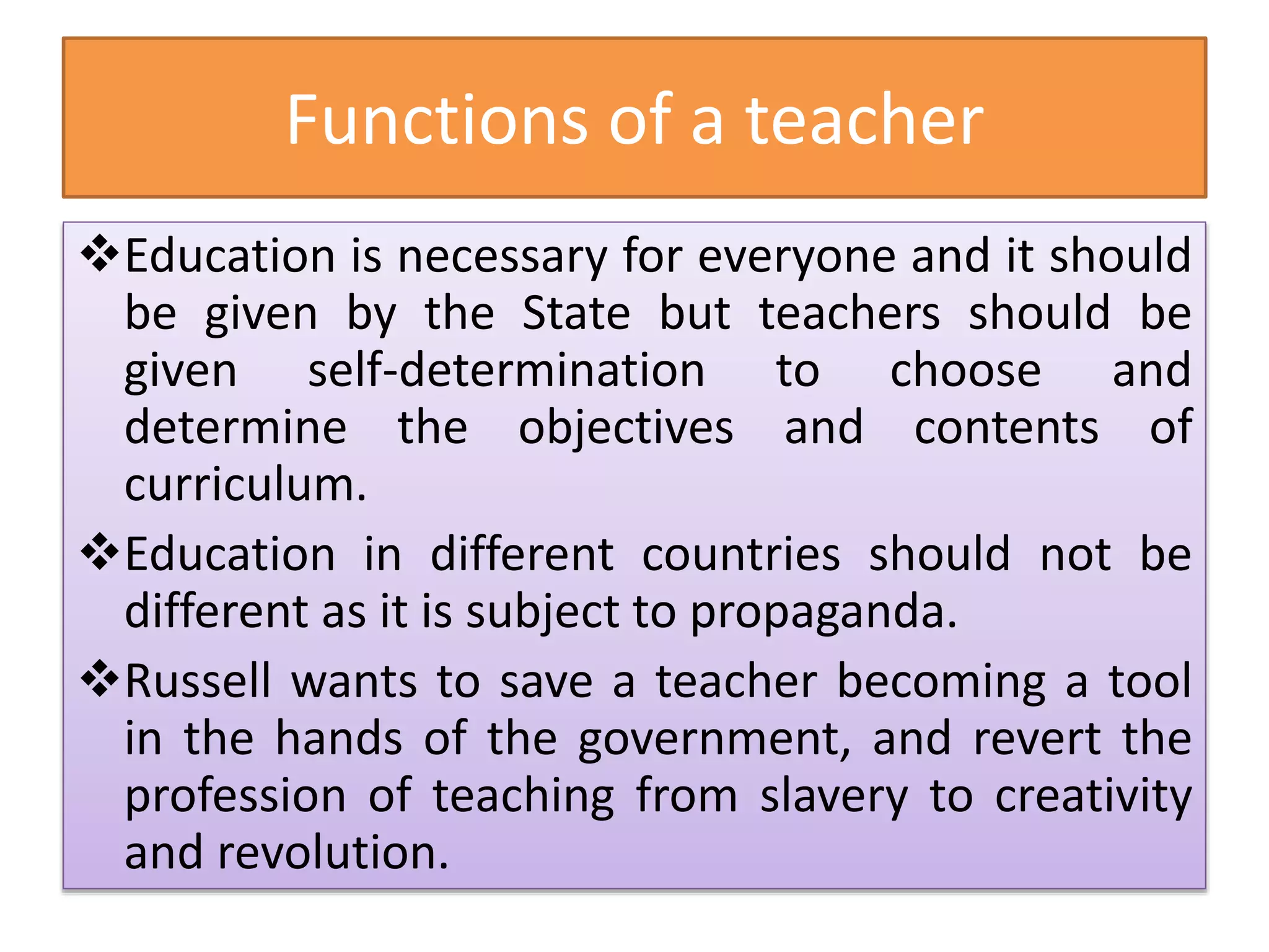 Functions of a teacher | PPTX