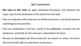 FUNCTIONS OF BILE ACIDS AND SALTS WITH ASSESSMENT OF LIVER FUNCTIONS.pptx
