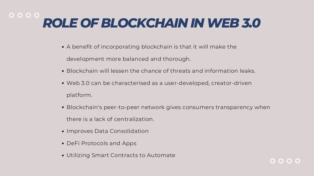 Functions of Blockchain in Web 3.0 | PDF