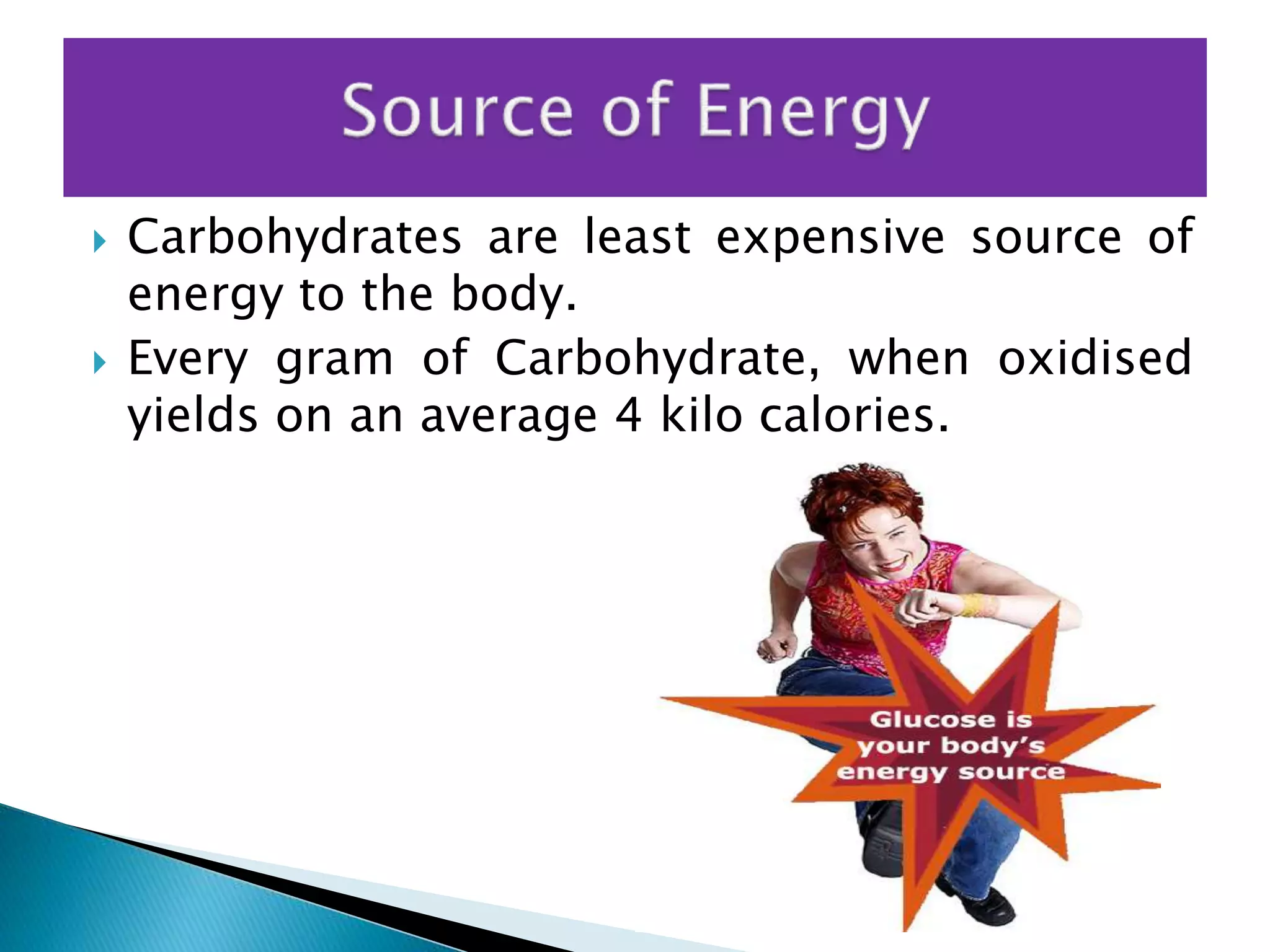 Functions of carbohydrates | PPTX