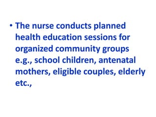 Functions of ch nurse anand ync | PPTX