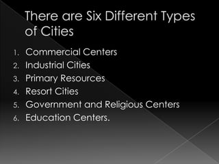 AP Human Geography: City Functions and Urban Patterns | PPTX