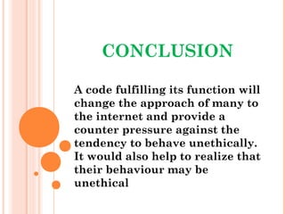 Functions of code of ethics | PPT
