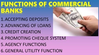 Functions of commercial bank | PPT