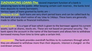 Functions of commercial bank | PPT