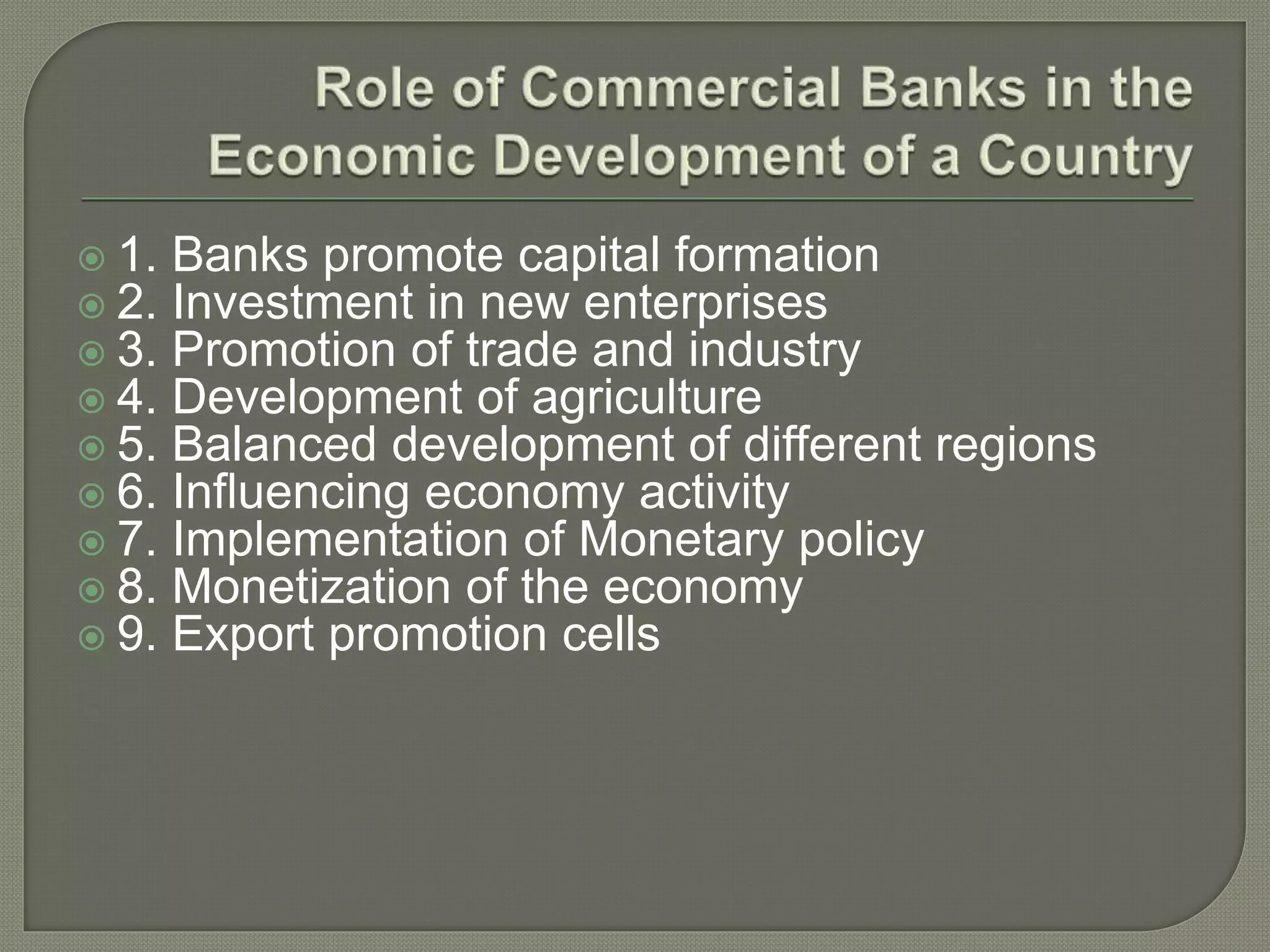 Functions of commercial banks | PPTX | Business Banking & Finance ...