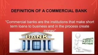 Functions of commercial banks | PPTX