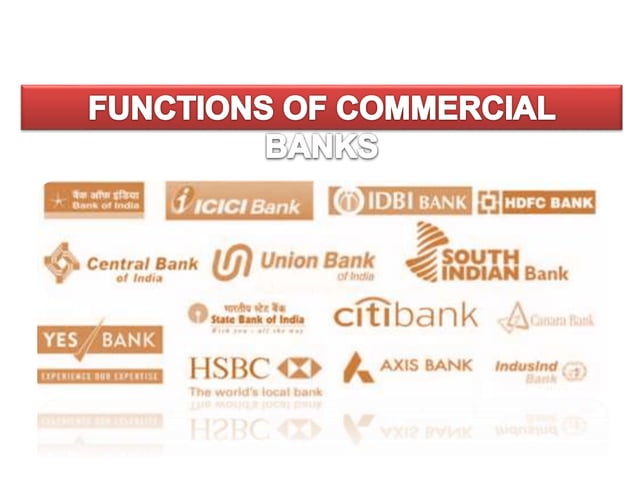 Functions of commercial banks | PPTX