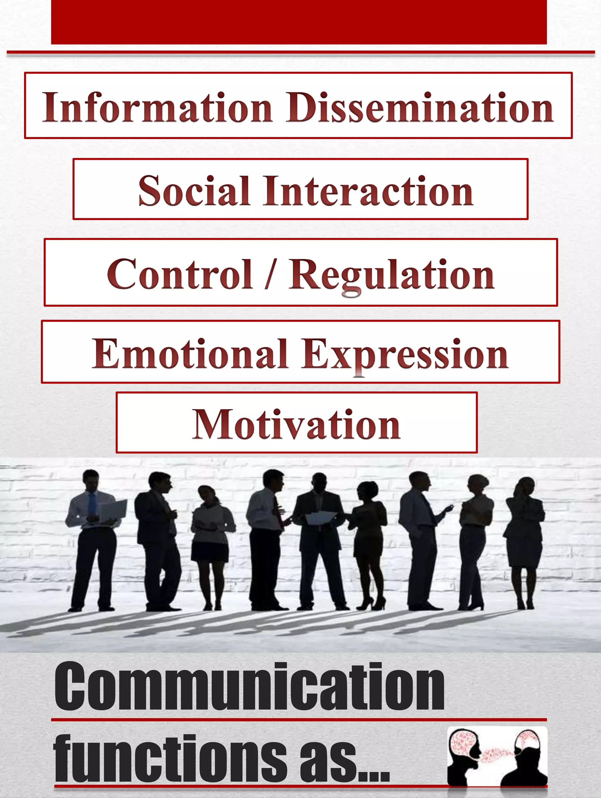 Functions of communication | PPTX