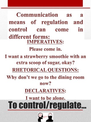 Functions of communication | PPTX