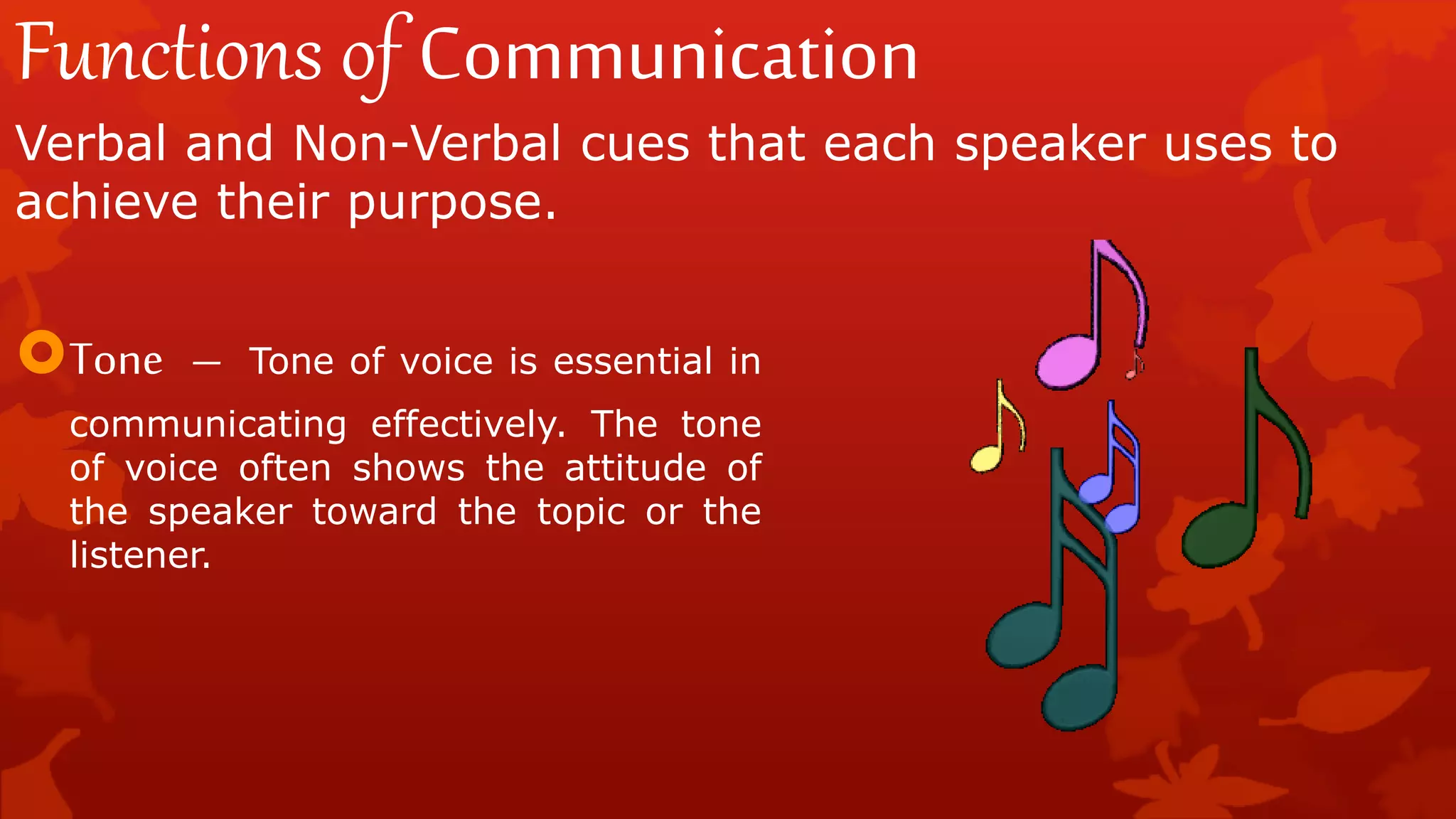Functions of communication | PPTX