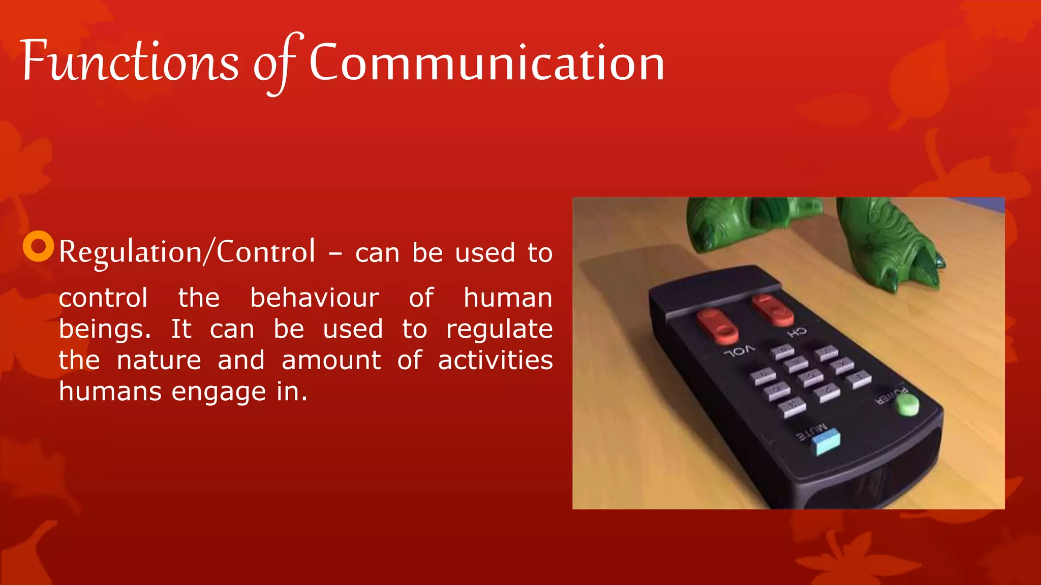 Functions of communication | PPTX