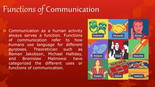 Functions of communication | PPTX