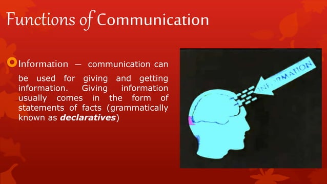 Functions of communication | PPTX