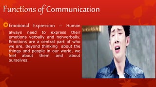 Functions of communication | PPTX