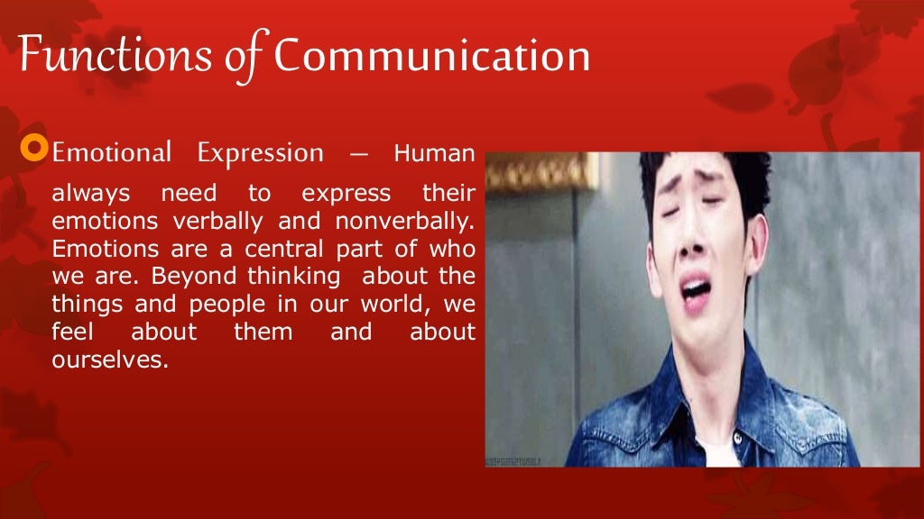 Functions Of Communication Functions Of Communication