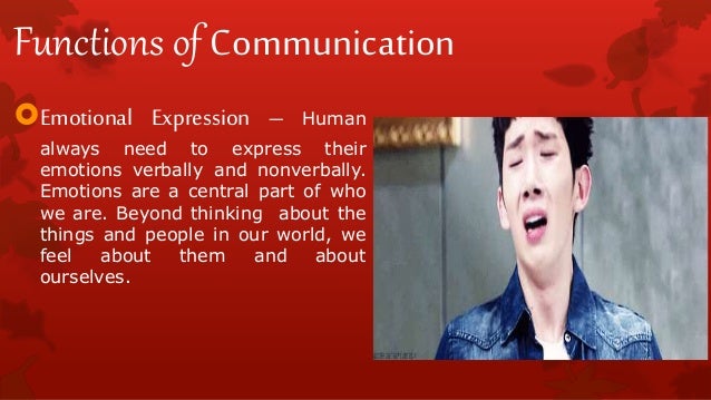 Functions of communication