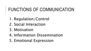 Functions of communication | PPT
