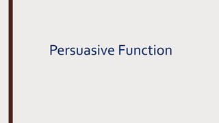 Functions of communication | PPTX