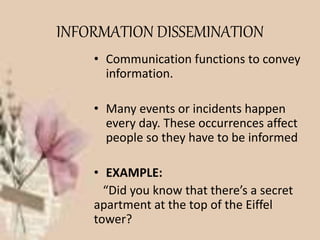 FUNCTIONS OF COMMUNICATION.pptx