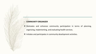 Functions of community | PPTX