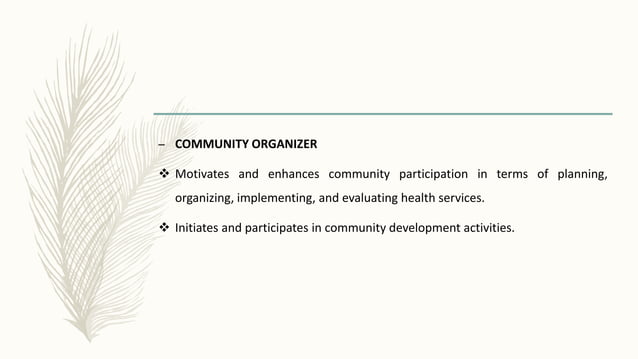 Functions of community | PPTX | Healthcare Industry | Industries