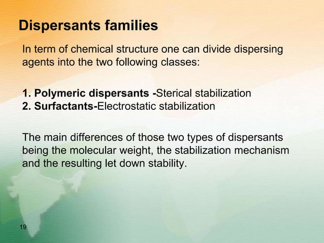 Functions of dispersing additives in ink | PPTX | Chemistry | Science