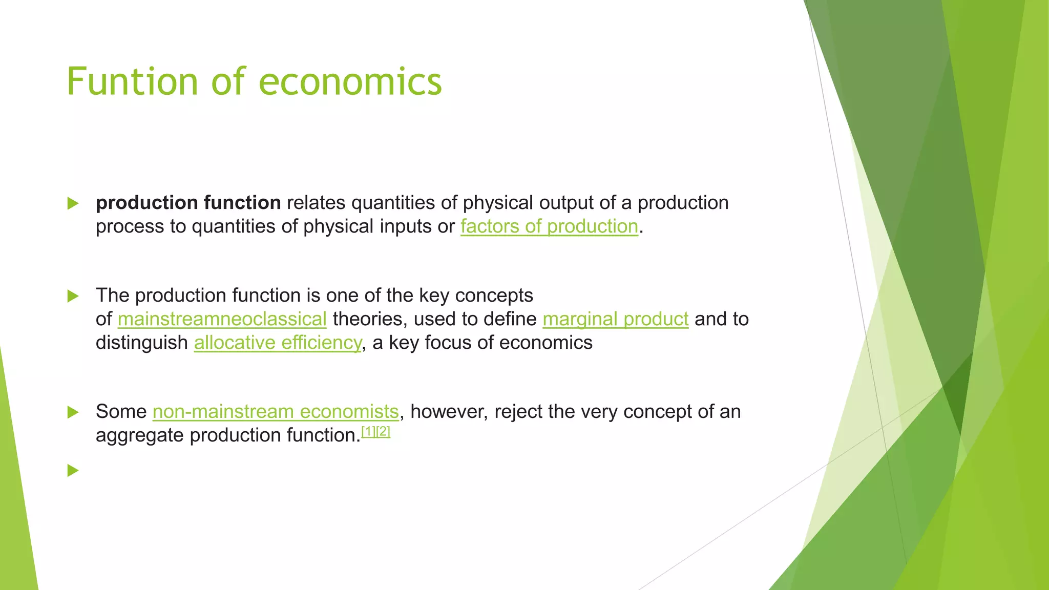 Functions of economic | PPTX