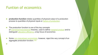 Functions of economic | PPTX