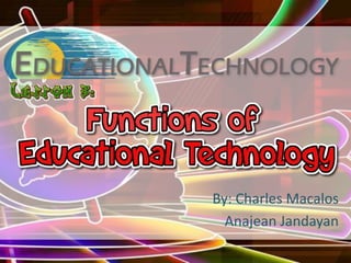 Functions of edtech | PPTX | Education industry | Industries